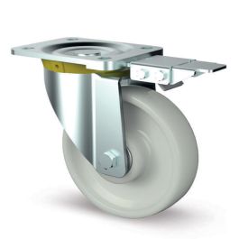 200mm Heavy Duty Nylon Castor Wheel with Directional Lock | Ross ...