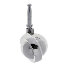 Kenrick Shepherd Castor with Peg & Socket Silver 50mm | Furniture ...