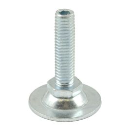 M8 x 30mm All Metal Low Profile Threaded Levelling Feet Castors ...