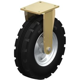 Heavy Duty Fixed Castor with Pneumatic Wheels 420mm Diameter | Ross ...