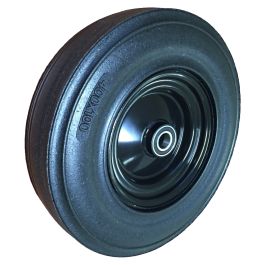 400mm Solid Rubber Tyre Wheel with Welded Steel Centre 500kg Load ...