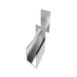Gravity roller track bracket, with back plate support for lean kanban ...