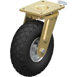 Heavy Duty Swivel Castor with Pneumatic Wheels and Directional Lock ...