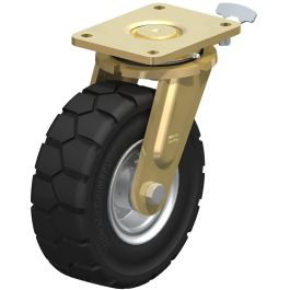 Heavy Duty Swivel Castor with Super Elastic Wheels and Directional Lock ...