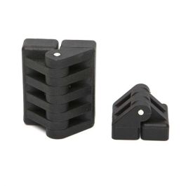 Plastic Hinge with Threaded Inserts M5 | Ross Handling Castors, Trolley ...