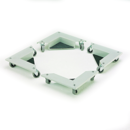 Extra Heavy Duty Rolling Corner Skates Grey 600kg Load | Ross Castors ...