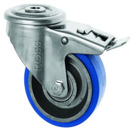 100mm Stainless Steel Castor with Brake High Temperature Wheel | Ross ...