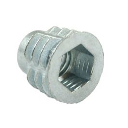 M8 x 13mm Threaded Flanged Insert for Wood Castors, Trolley Wheels ...