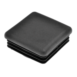 Square Tube Insert Black 25.4mm x 25.4mm | Ross Castors Castors ...