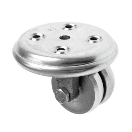 50mm Low Level Castors with Twin Steel Wheel Castors, Trolley Wheels ...