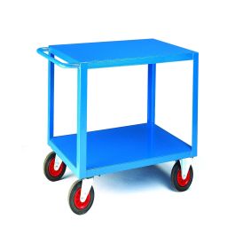 Heavy Duty Table Truck 895h x 720w x 1135d mm 2 Steel Decks Castors ...