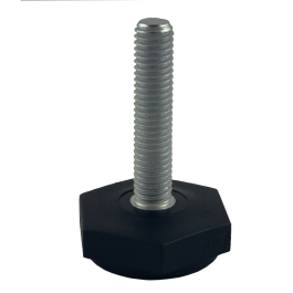 Hexagonal Base Furniture Adjuster M8 X 22mm Stem | Ross Handling ...