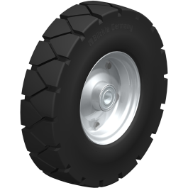 Heavy Duty Aeronautic Rubber Wheel 455mm Load Weight 1415kg 30mm Bore ...