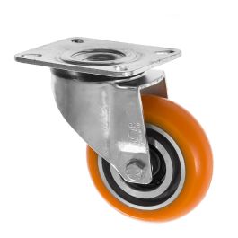 125mm Ergonomic Castor with Apex Polyurethane Wheel | Ross Castors ...