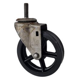 Soft Tread 125mm Stem Fitting Cast Iron Industrial Furniture Castor ...
