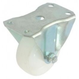 Flexello 88 Series 75mm White Nylon Fixed Castor | Ross Castors Castors ...