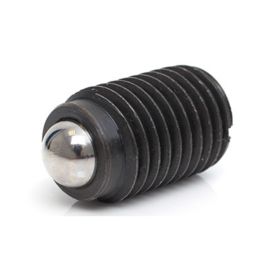 Blackened Steel Threaded Ball & Spring Plunger M5 Castors, Trolley ...