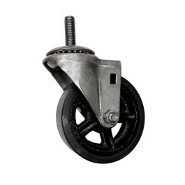 Soft Tread 100mm Stem Fitting Cast Iron Industrial Castors, Trolley ...