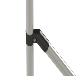 Black Steel 45 Degree Angle Joint ES-13-BK for Strong Stability Castors ...