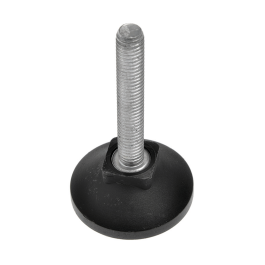 M8 x 50 Rigid Adjustable Foot 38mm Dia. | Ross Castors Castors, Trolley ...