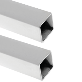 Square Steel Tube Grey 3m Length 25x25mm Pack of 2 | Steel Castors ...