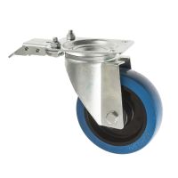 Non Marking Blue Rubber Industrial Castors | Ross Castors Castors ...