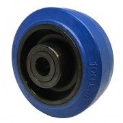 Blue Elastic Rubber Wheels | Ross Castors Castors, Trolley Wheels ...
