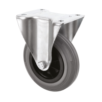 Non Marking Grey Rubber Industrial Castors | Ross Castors Castors ...