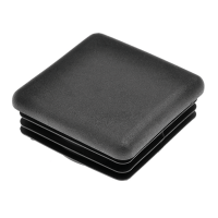 Square Plastic Inserts 12-22mm & small square tube inserts Castors ...