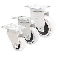 White Designer Soft Running Castors - Designer Soft Running Castors 3C ...