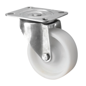 100mm Swivel Polyurethane Castor Red Wheel | Ross Castors Castors ...