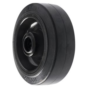 100mm Black Rubber Wheel 80kg Load Capacity | Ross Castors Castors ...