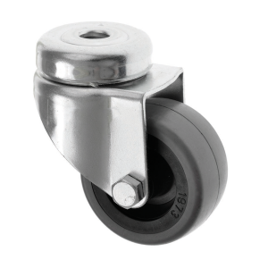 50mm Swivel Bolt Hole Castors Grey Rubber Wheel FS | Ross Castors ...