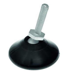 Tilting M12 x 50mm Bolt Down Adjustable Foot with 40mm Base Castors ...