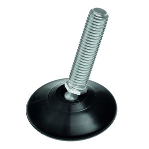 M10 x 15 Tilting adjustable foot with a 55mm base Castors, Trolley ...