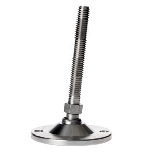 Mild Steel Plated Adjustable Feet 40mm Dia, M8 x 60mm | Ross Castors ...