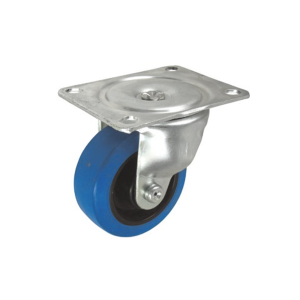 Flexello 61 Series 75mm Blue Rubber Castor Wheel | Ross Castors Castors ...
