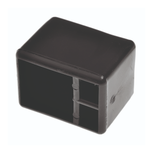 Square Tube Insert Black 25.4mm x 25.4mm | Ross Castors Castors ...
