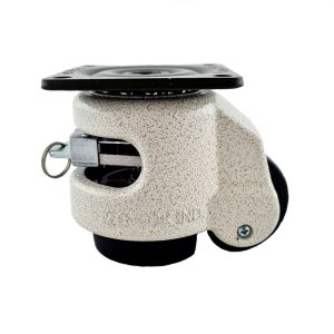 Heavy Duty Jacking Castor with Polyurethane 125mm Wheel 200mm Lift ...