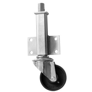 Heavy Duty Jacking Castor with Swivel Cast Iron 125mm Wheel 200mm Lift ...