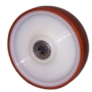 200mm Polyurethane Pallet Rollers with Ball Journal Bearings 25mm bore ...