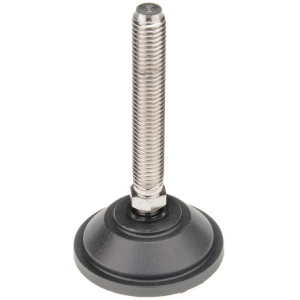 M16 x 100mm Threaded Machine Leveling Feet 100mm Dia. | Ross Castors ...
