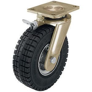 Heavy Duty Swivel Castor with Super Elastic Wheels and Directional Lock ...