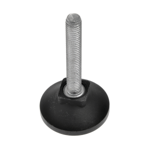 Mild Steel Plated Adjustable Feet 40mm Dia, M8 x 40mm | Ross Castors ...