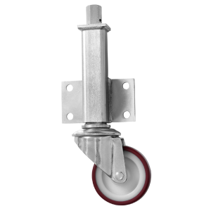 Heavy Duty Jacking Castor with Polyurethane 125mm Wheel 200mm Lift ...