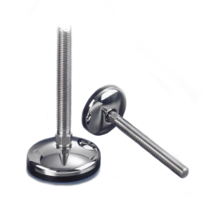Stainless Steel Adjustable Feet with Rubber Core 100mm Dia. M24 x 150mm ...