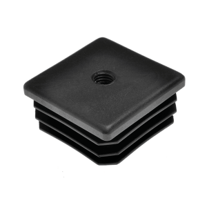 Moulded square Threaded Tube Inserts 25 x 25mm M10 Castors, Trolley ...