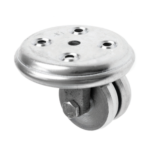 50mm Low Level Castors with Twin Steel Wheel Castors, Trolley Wheels ...