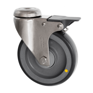 100mm Swivel Braked Castors | Stainless Steel Castors | Ross Castors ...