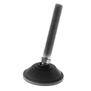 Mild Steel Plated Adjustable Feet 40mm Dia, M8 x 40mm | Ross Castors ...